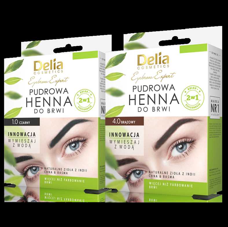 Henna pudrowa do brwi - naturalne kolory i długotrwały efekt | Sklep ...